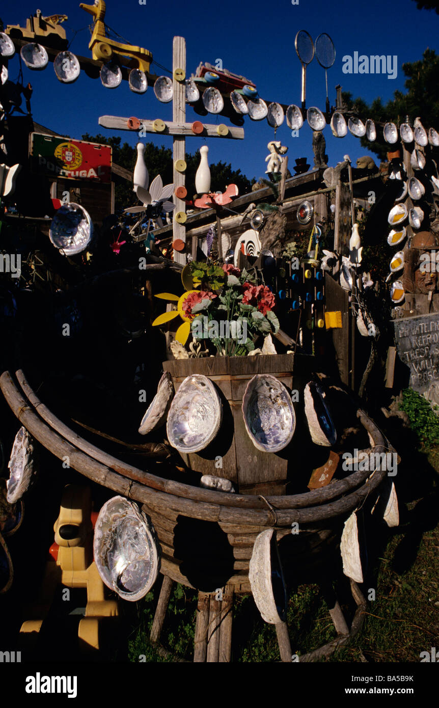 Abalone Shell house at Mendocino California USA Stock Photo - Alamy