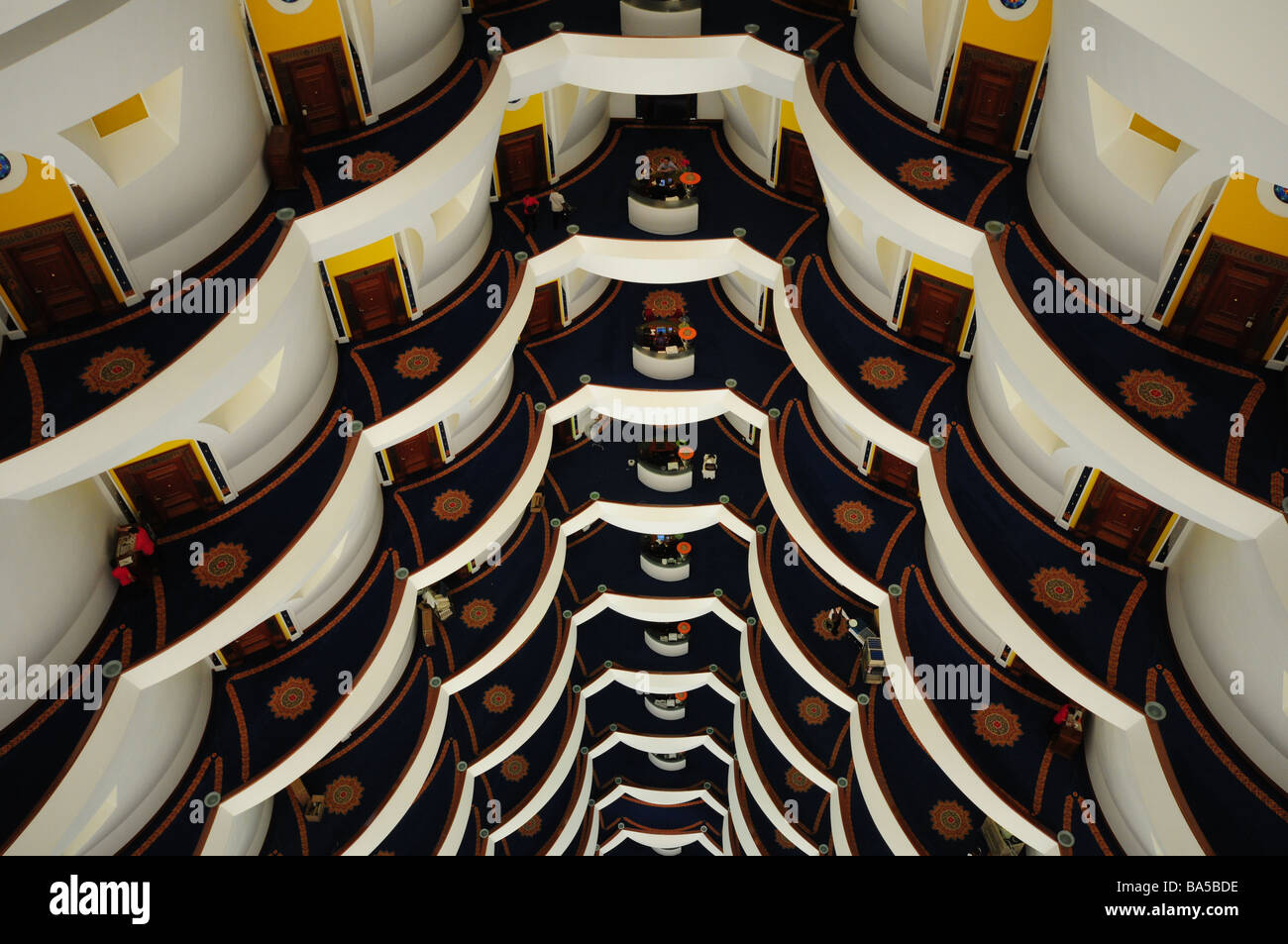 Inside the Burj-Al-Arab Hotel, Dubai Stock Photo - Alamy