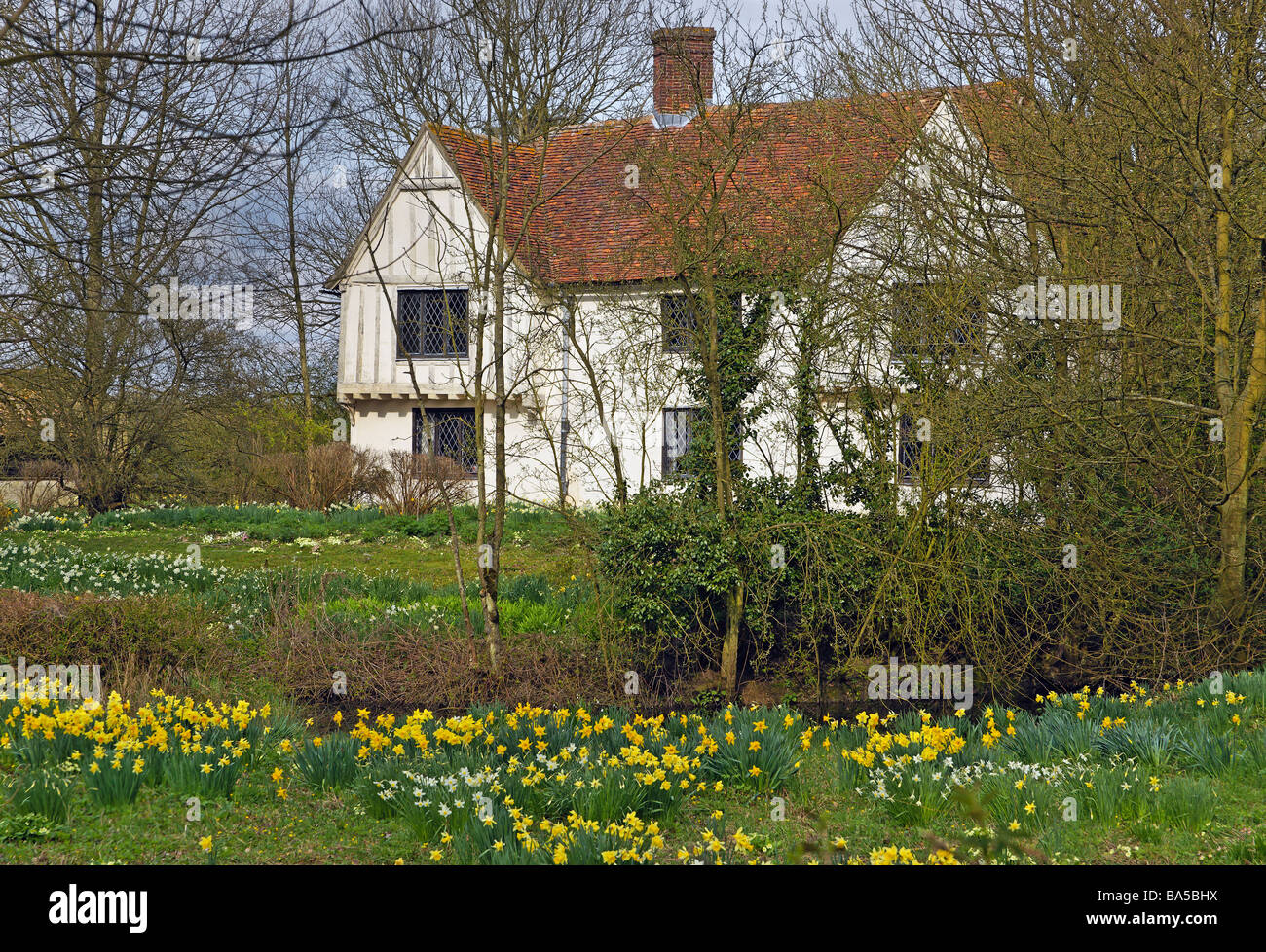 An old house in Elmdon in Spring Stock Photo - Alamy