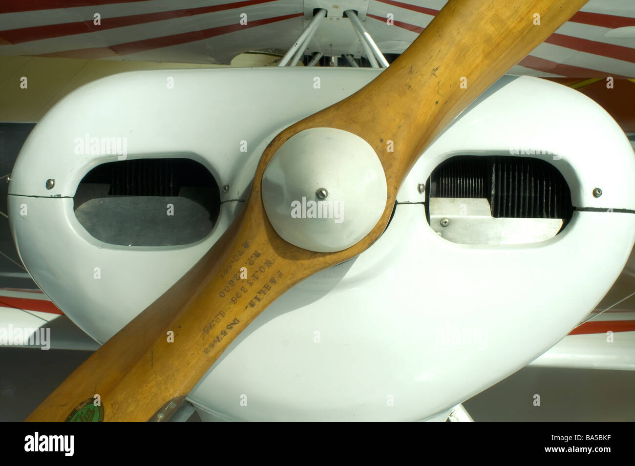 Propeller on single engine prop plane Stock Photo - Alamy