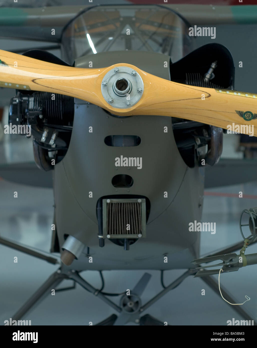 Propeller on single engine prop plane Stock Photo - Alamy