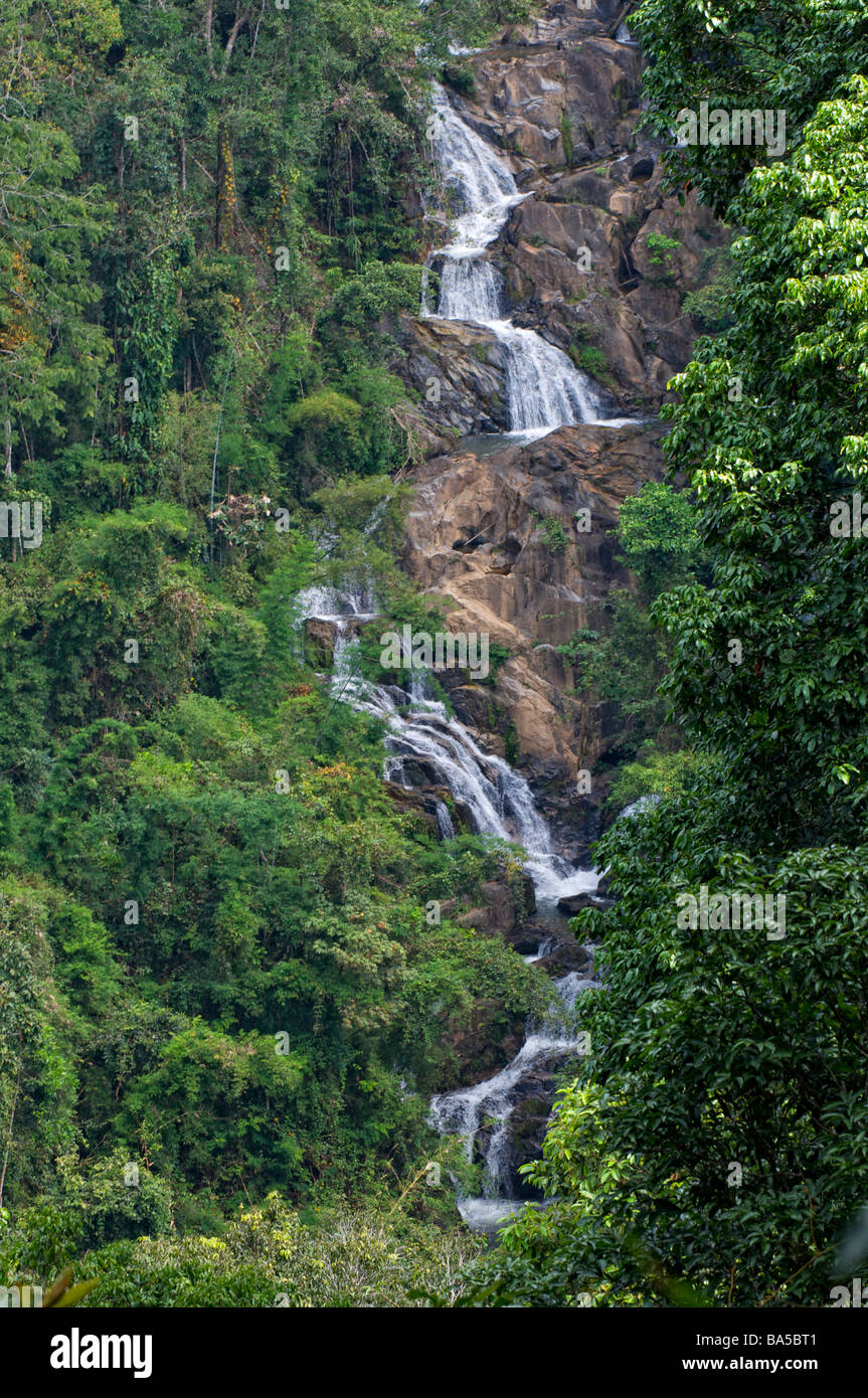 The Thor Thip waterfall in Kaeng Krachan National Park Thailand Stock ...