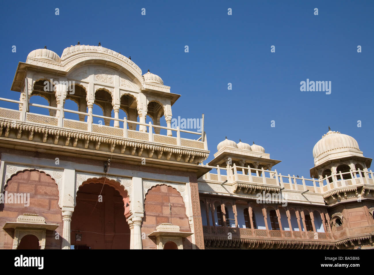 Shri Raj Ratan Bihari Mandir Temple, Bikaner, Rajasthan, India Stock ...