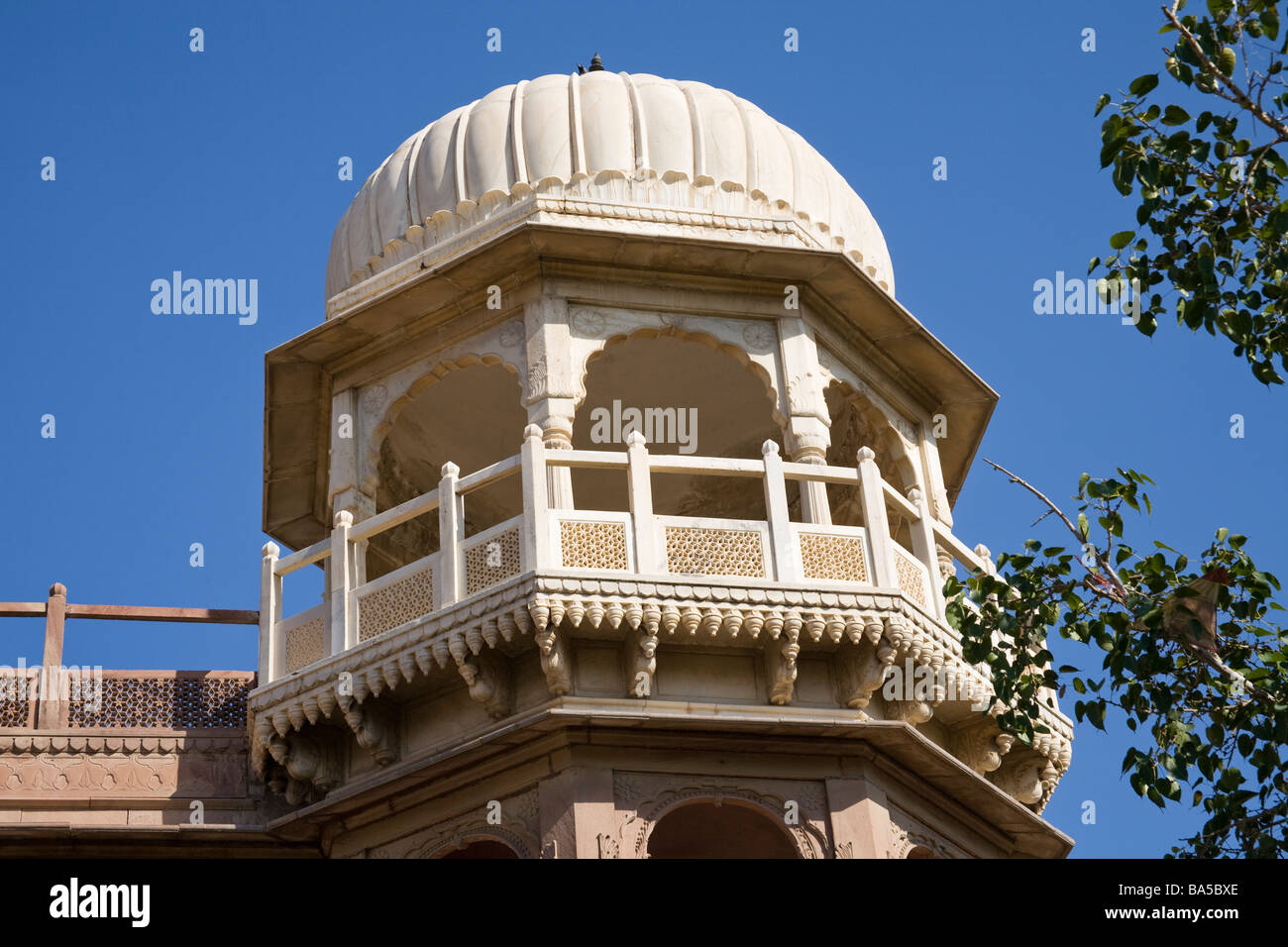 Tower detail, Shri Raj Ratan Bihari Mandir Temple, Bikaner, Rajasthan ...