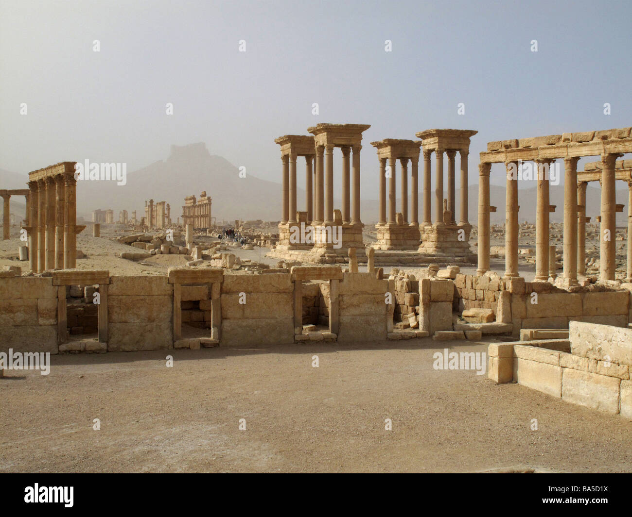 Ruins of the ancient roman city in Palmyra SYRIA Ruinas de la antigua ...