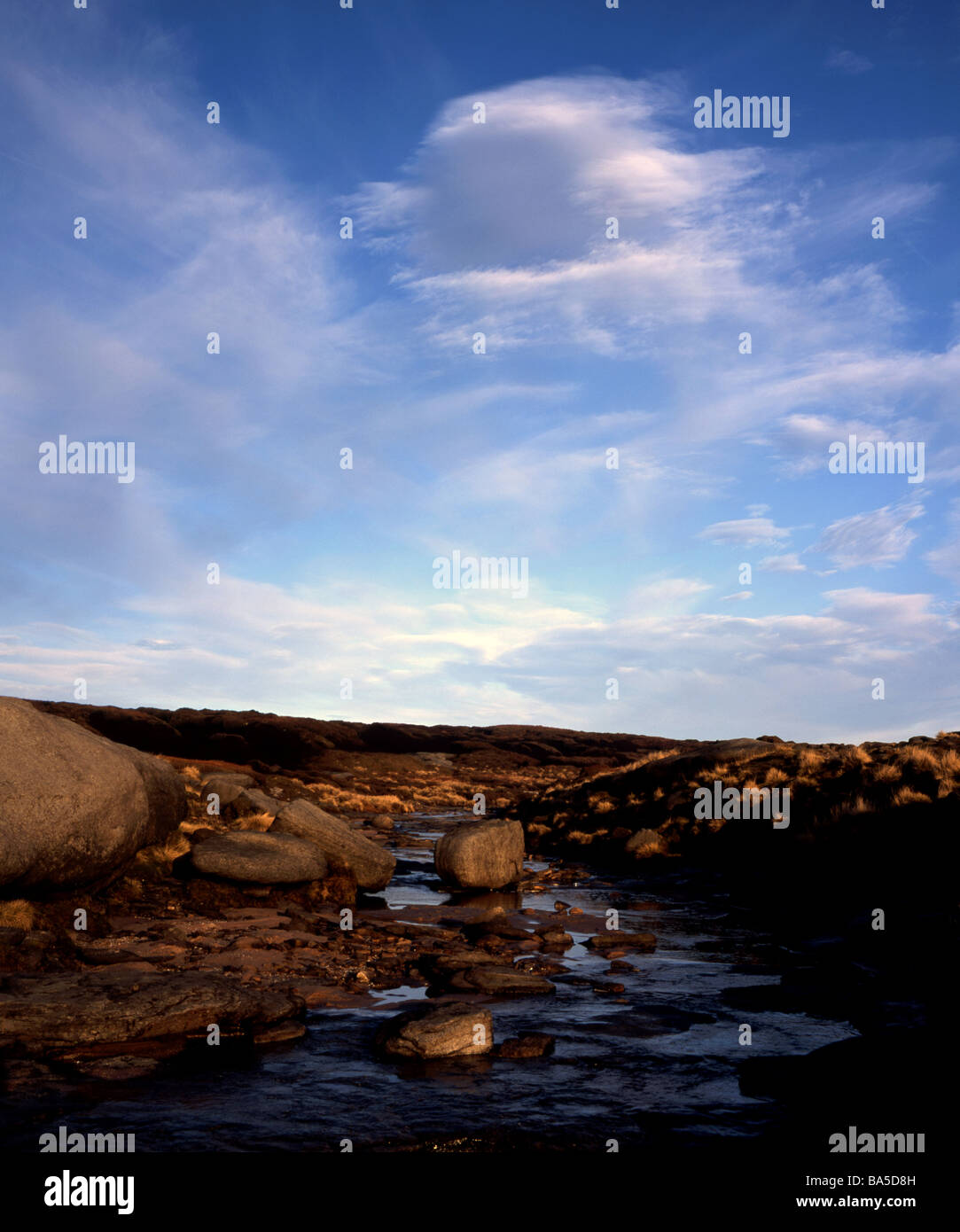 River Kinder Kinder Downfall, Kinder Scout, Peak District National Park ...