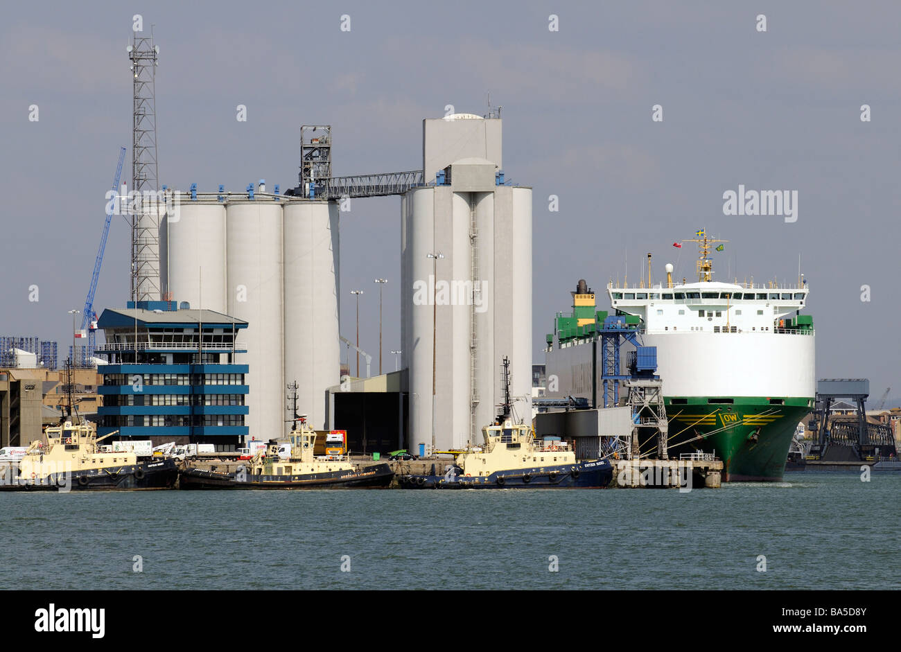 Port of Southampton southern England UK ABP waterfront building ...