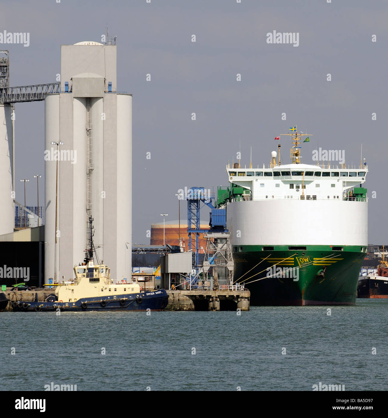 Port of Southampton southern England UK waterfront Associated British ...