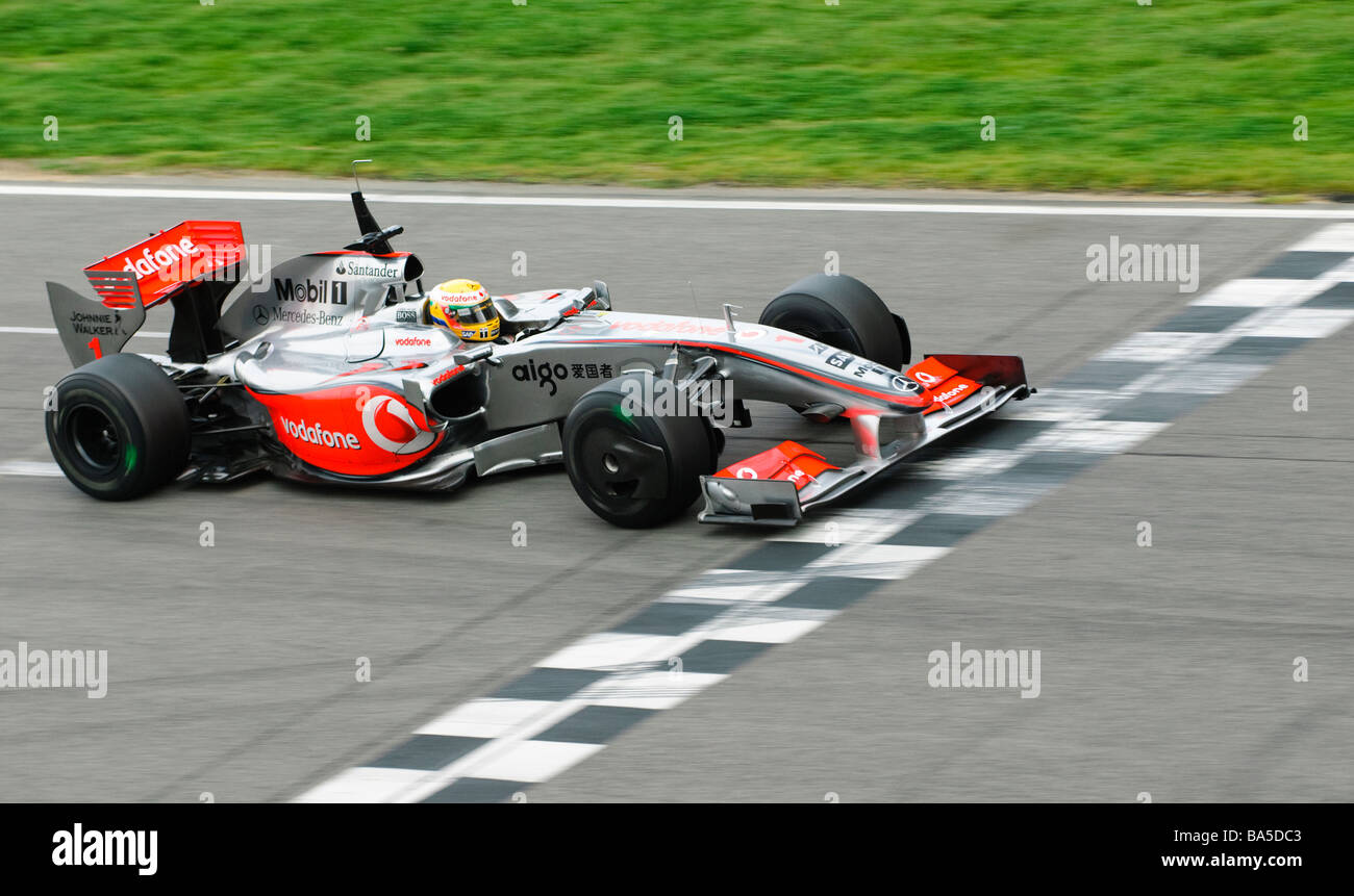 Lewis HAMILTON in the McLaren Mercedes MP4 24 race car during Formula ...