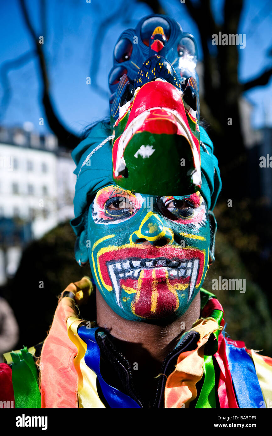 Man with a mask Stock Photo - Alamy