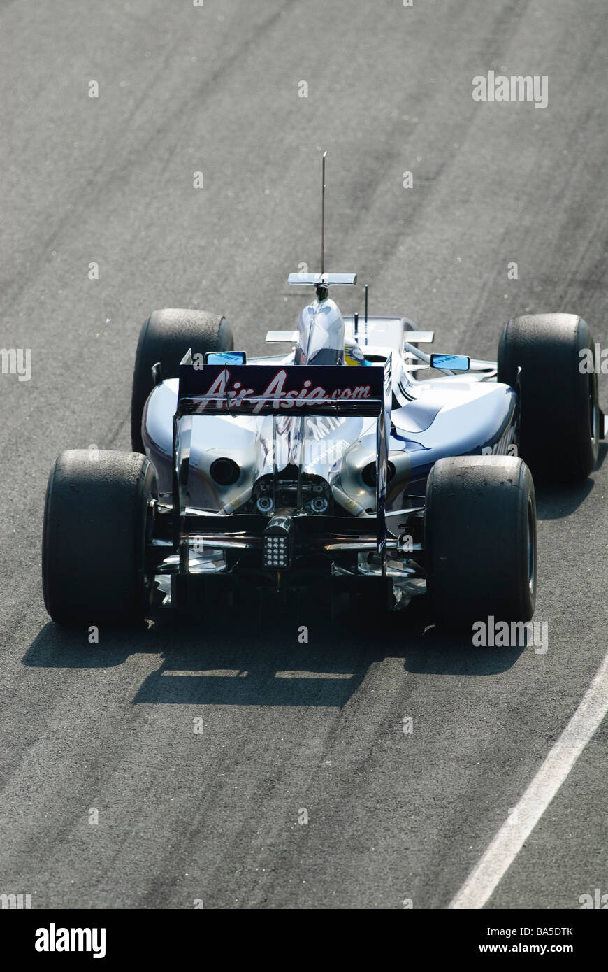 Nico Rosberg in the Williams FW31 race car during Formula One testing ...