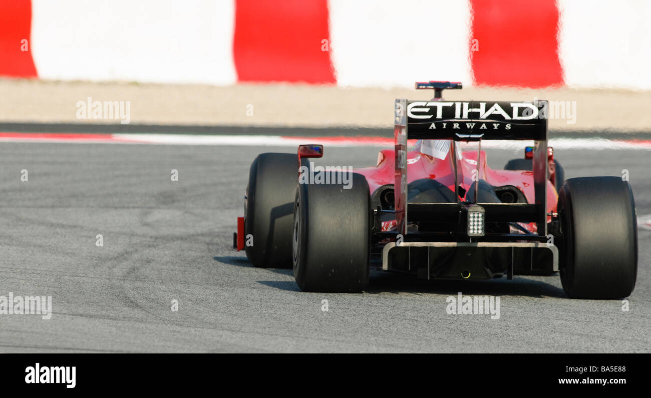 Felipe MASSA in the Ferrari F60 race car during Formula One testing ...