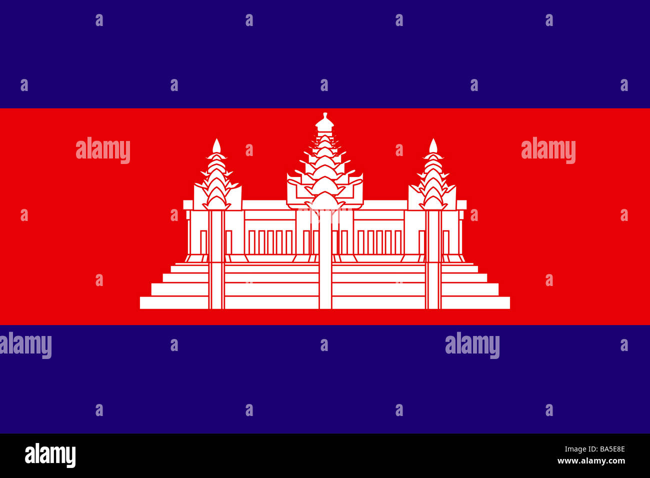 Flag of Cambodia national symbol illustration clipart Stock Photo - Alamy