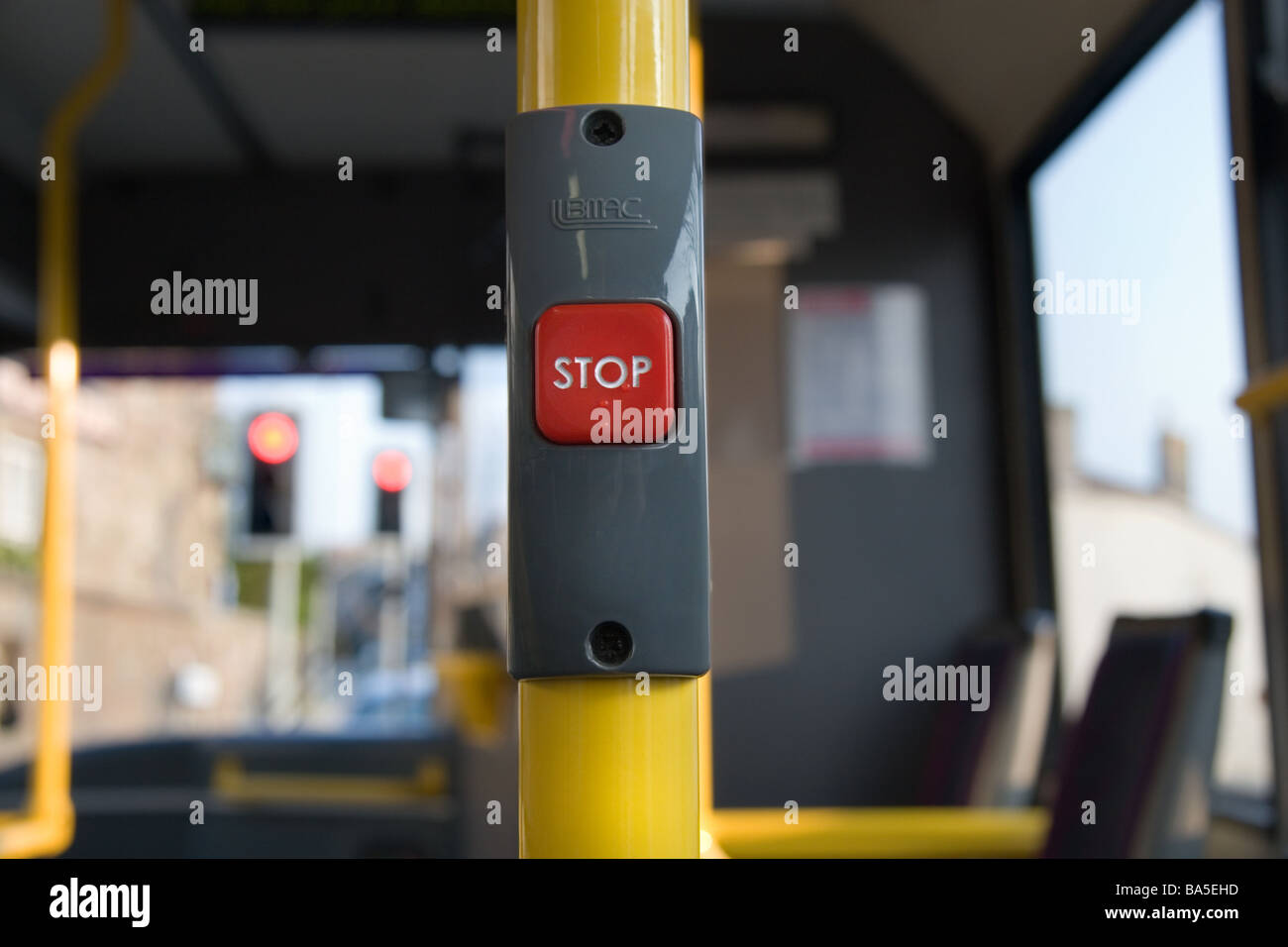 Red Stop Button On A Public Bus High Resolution Stock Photography and ...