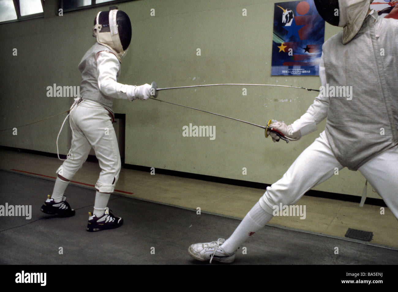 Boys fencing hi-res stock photography and images - Alamy