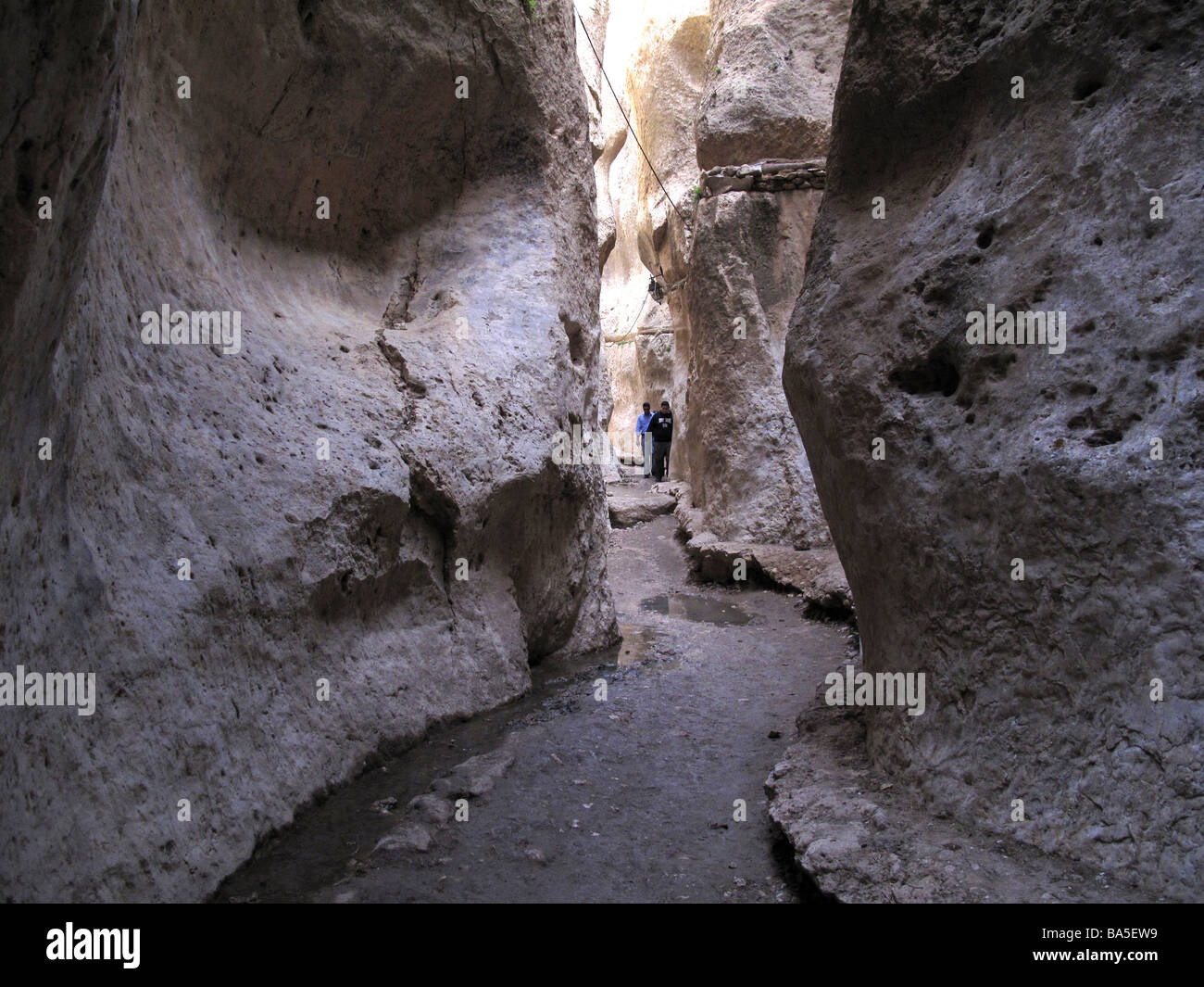 Fissure of St Taqla or Thecla in Maalula or Maaloula SYRIA Grieta de ...