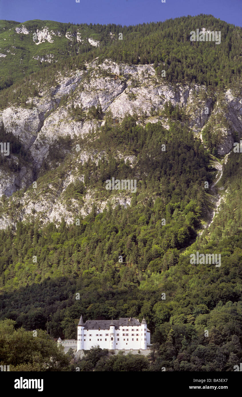 Tratzberg Castle near Jenbach in Karwendel Mountains in Alps Tirol ...