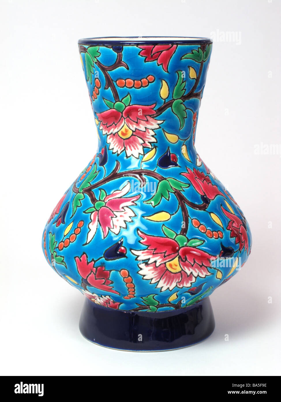Longwy Art Deco emaux enamel vase circa 1930 Stock Photo - Alamy