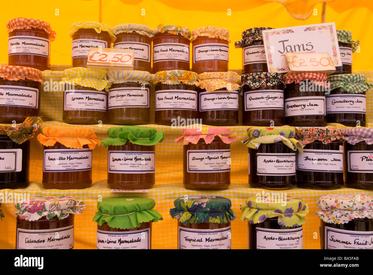Jam jars display market hi-res stock photography and images - Alamy