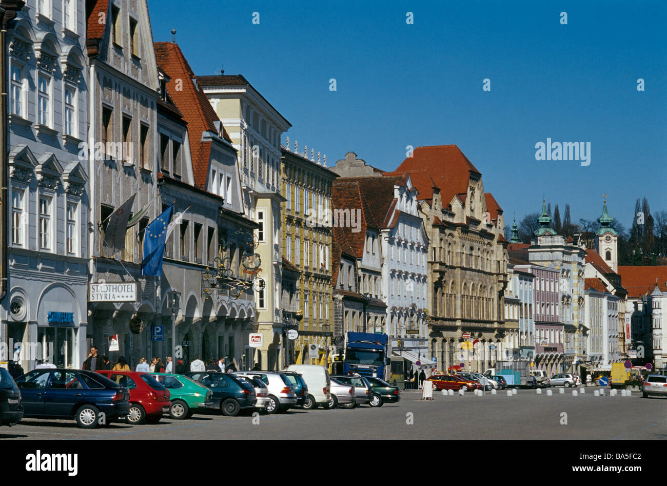 Town square steyr upper austria hi-res stock photography and images - Alamy