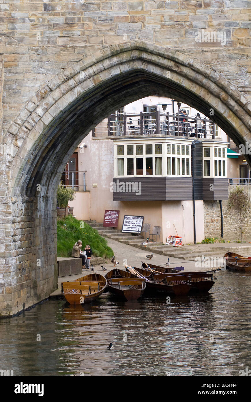 River Weir Bridge at Durham Stock Photo - Alamy