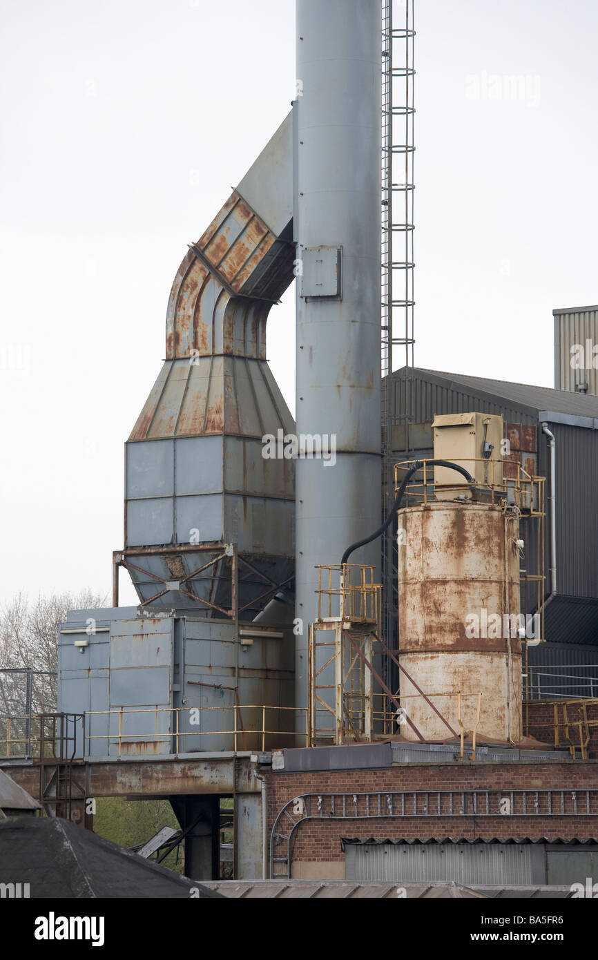 Industrial and manufacturing decay. Part of an closed factory due for ...