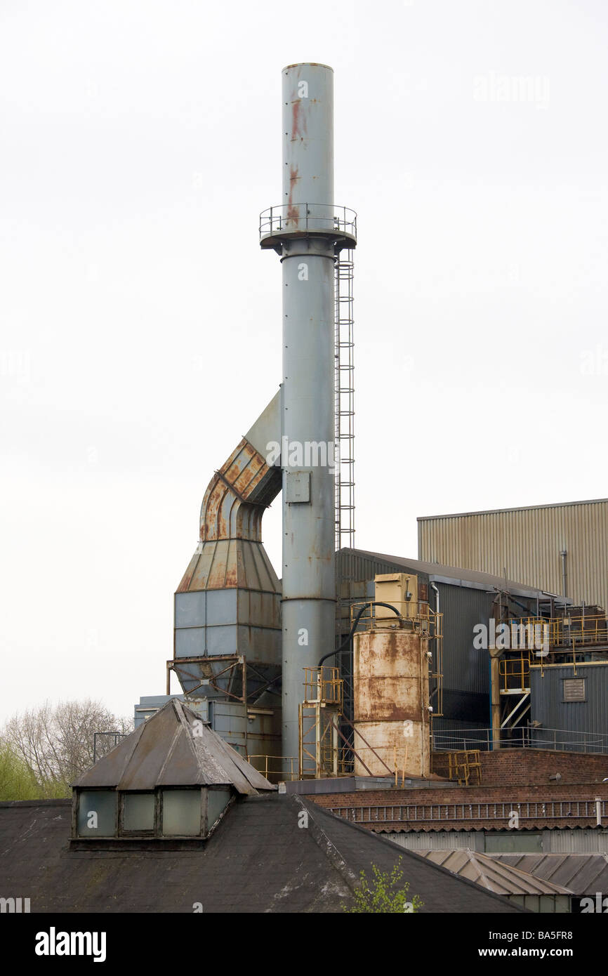 Industrial and manufacturing decay. Part of an closed factory due for ...