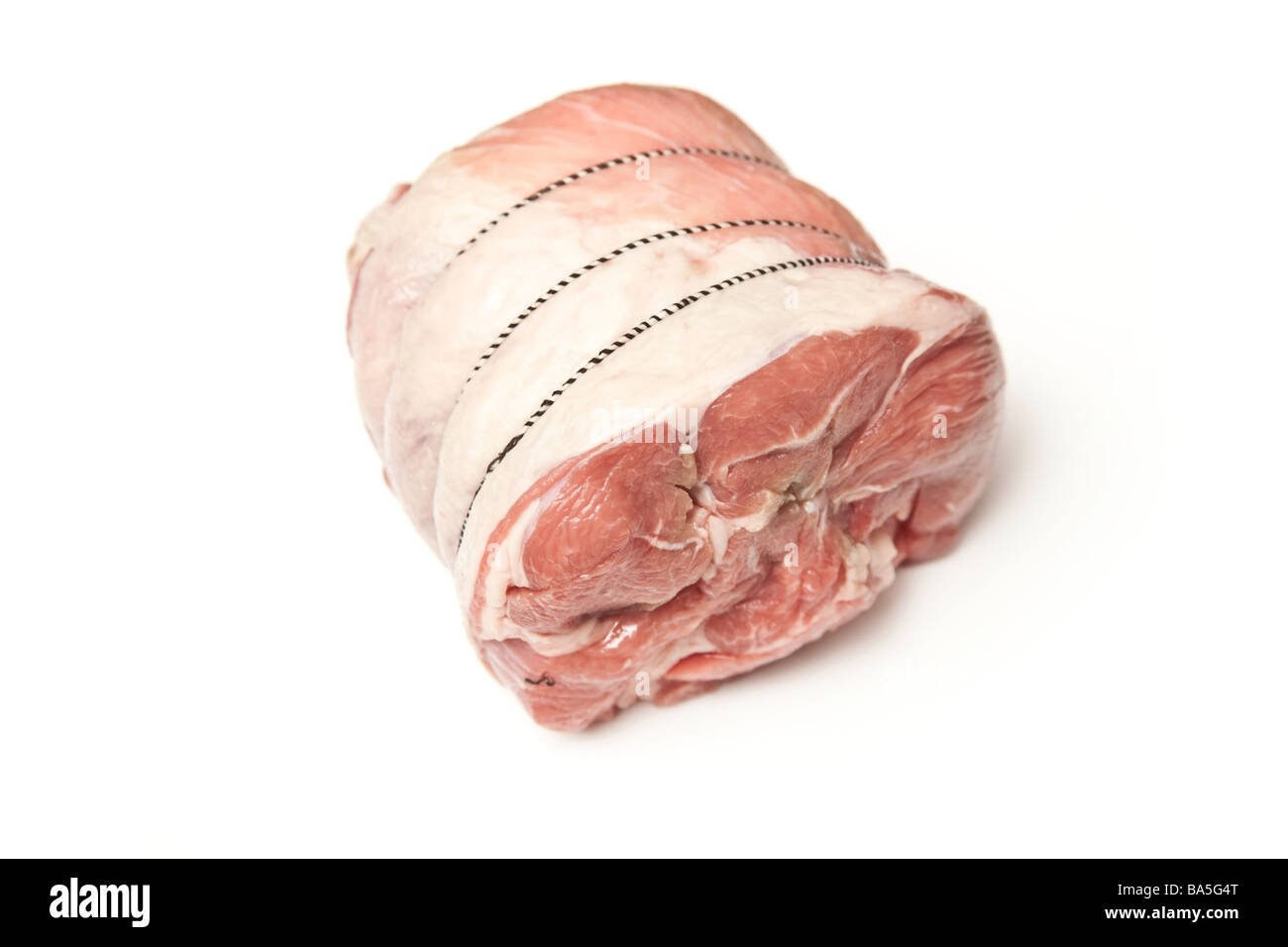 Pork joint of meat isolated on a white studio background Stock Photo ...