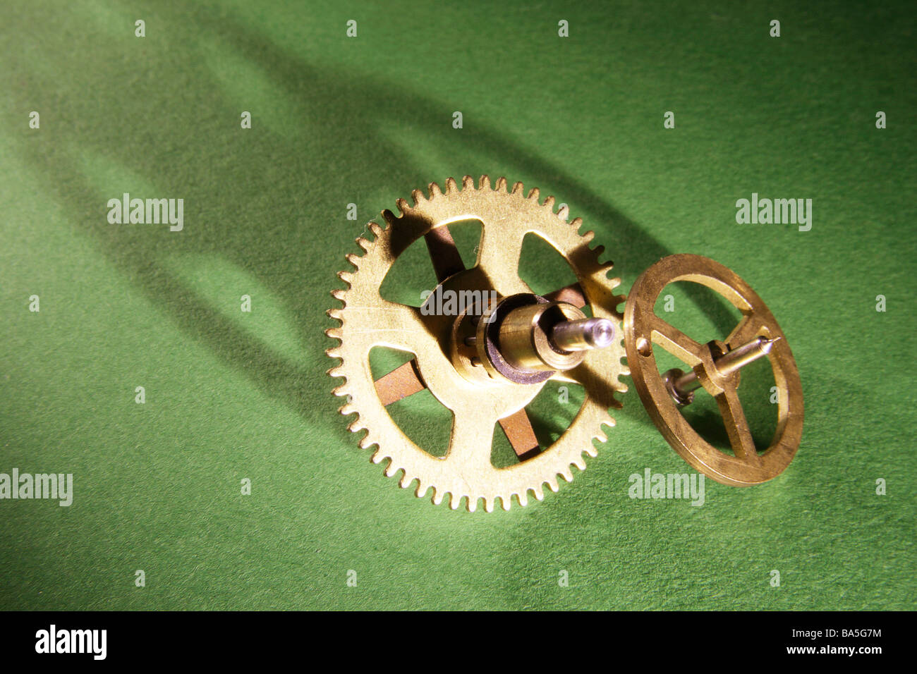 Clock Gear Wheels Stock Photo - Alamy