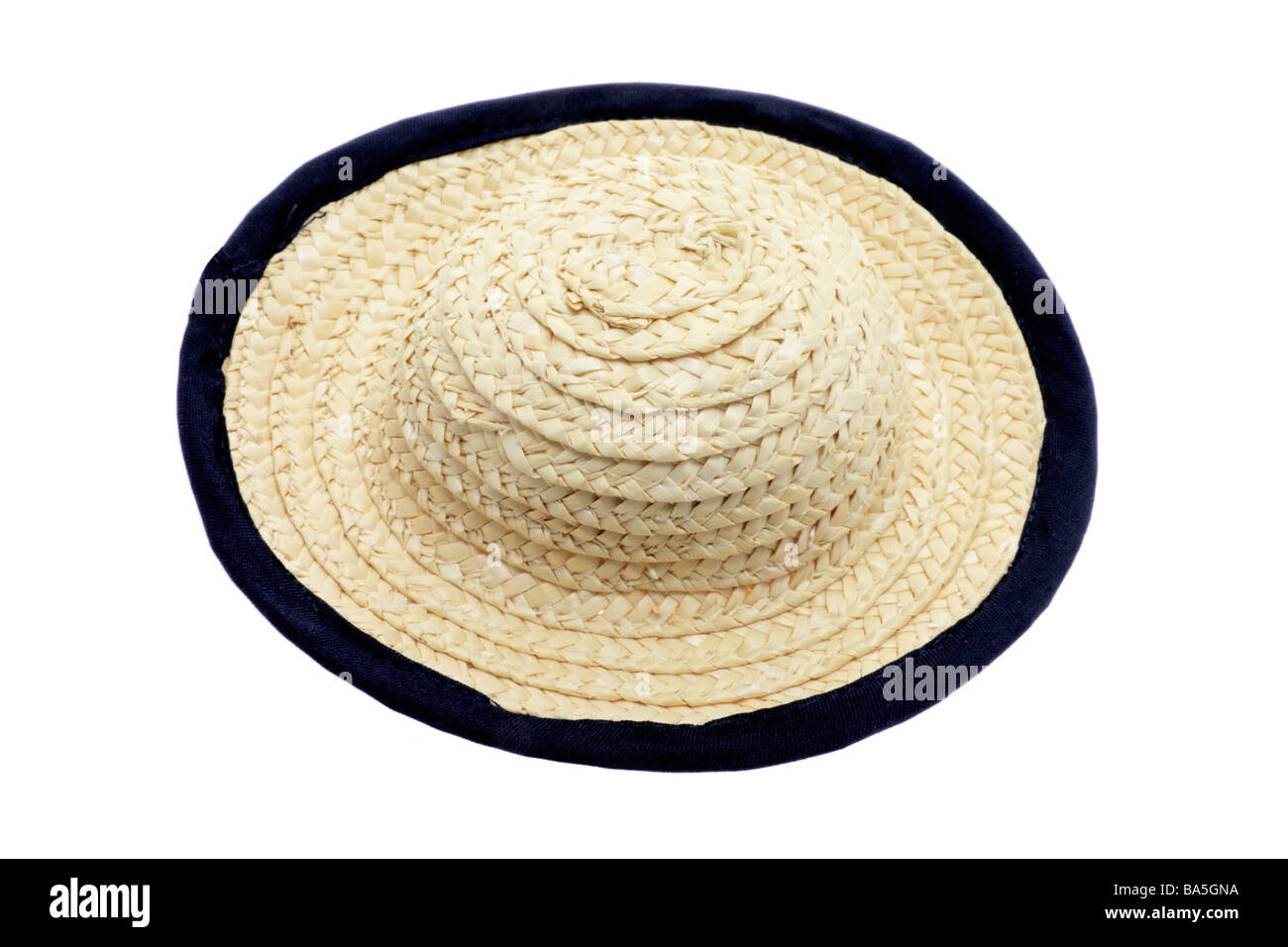 Straw hat white background Cut Out Stock Images & Pictures - Alamy