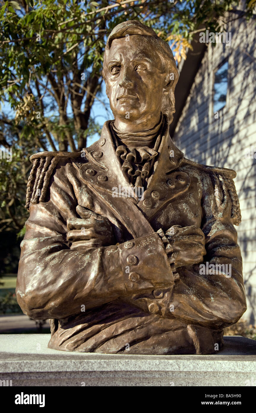 Statue of George Rogers Clark at Locust Grove in Louisville, Kentucky ...
