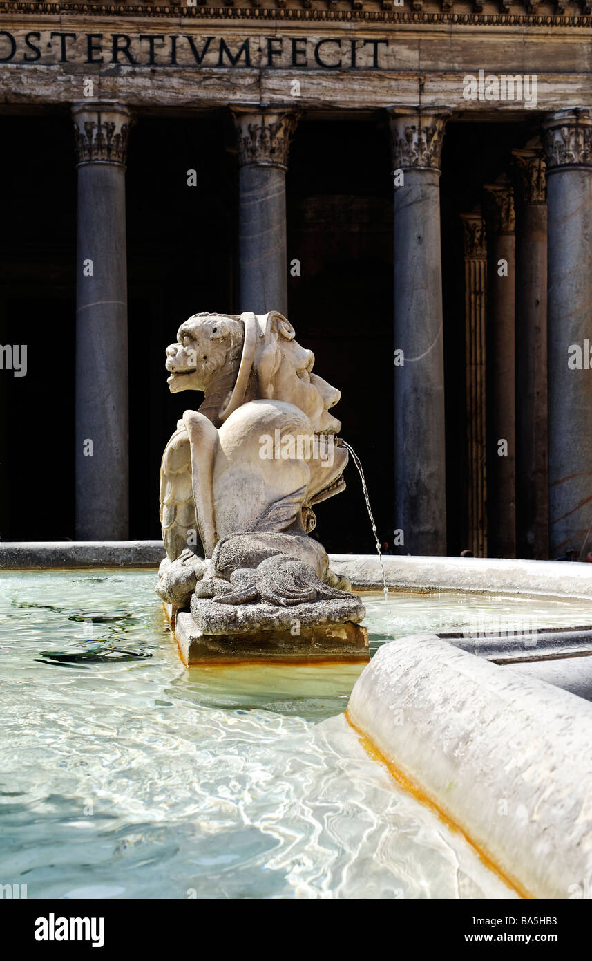 Fountain of the pantheon in rome hi-res stock photography and images ...