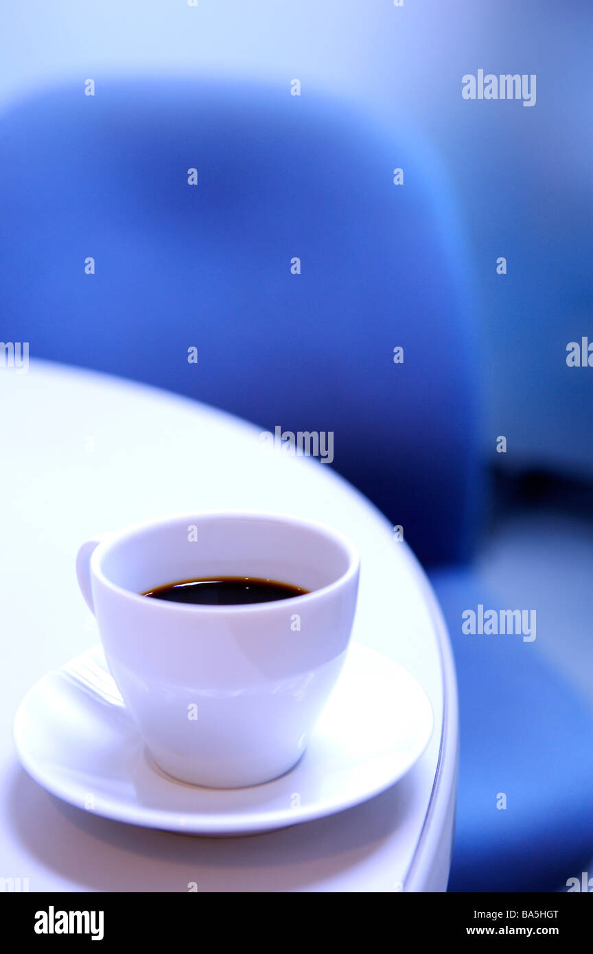 Cup of coffee on table Stock Photo - Alamy