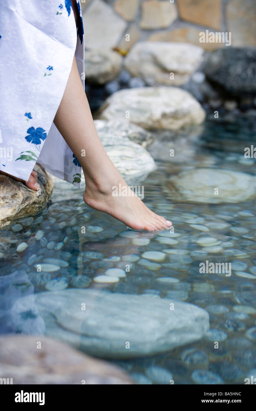 Japanese hot spring woman hi-res stock photography and images - Alamy