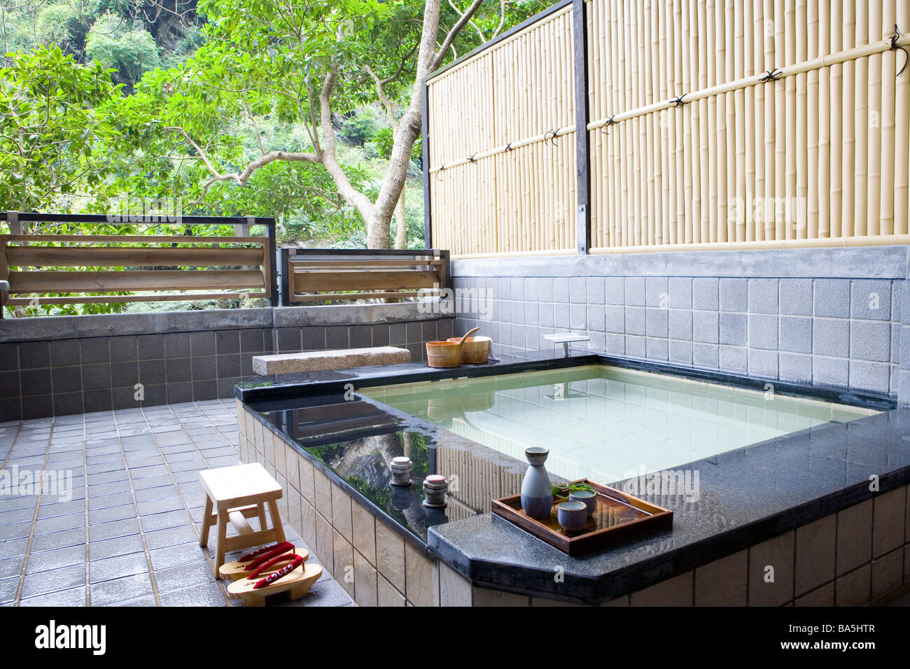 Hot spring pool Stock Photo - Alamy