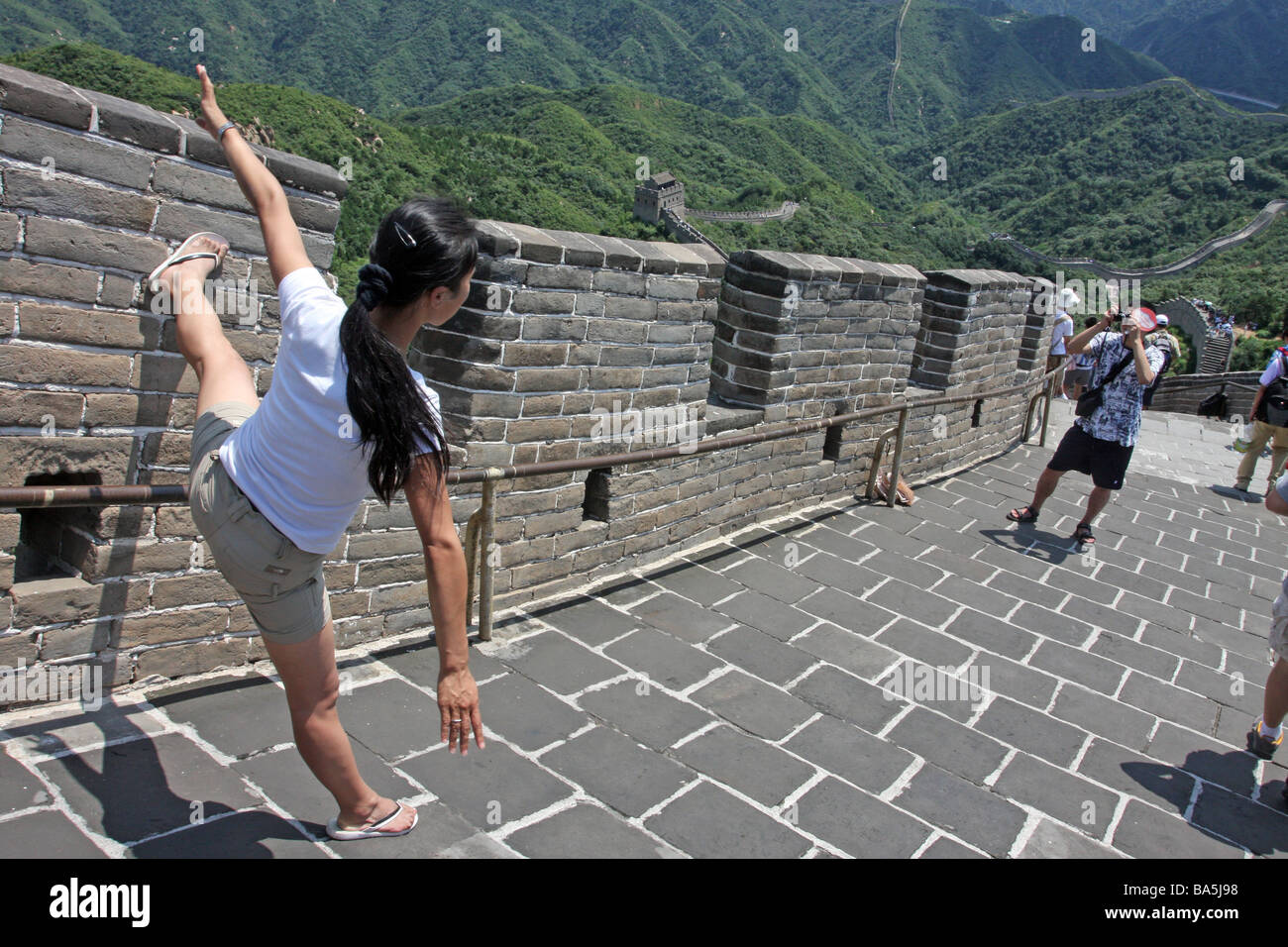 the great wall of china at badaling Stock Photo - Alamy