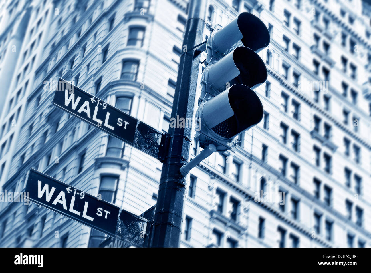 Wall street Manhattan New York United States of America Stock Photo - Alamy