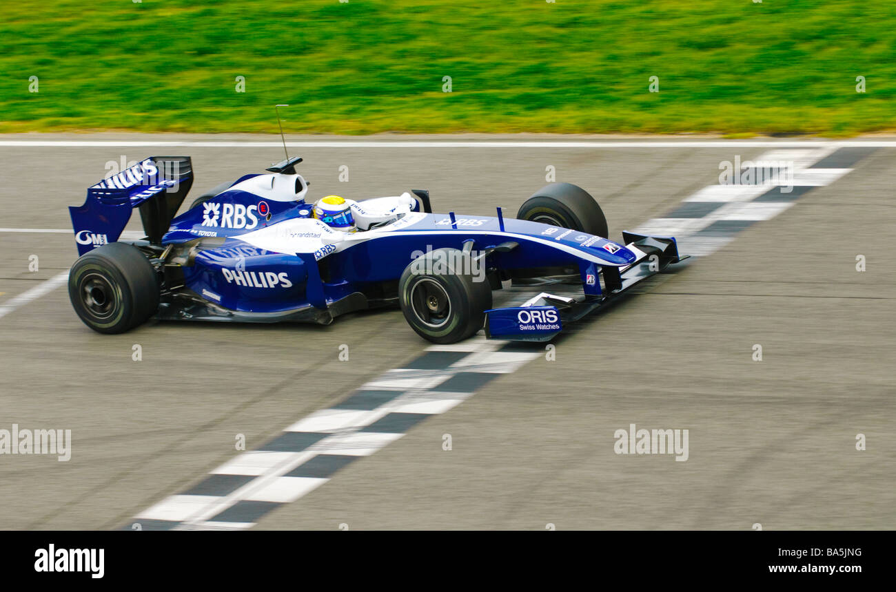 Nico Rosberg in the Williams FW31 race car during Formula One testing ...