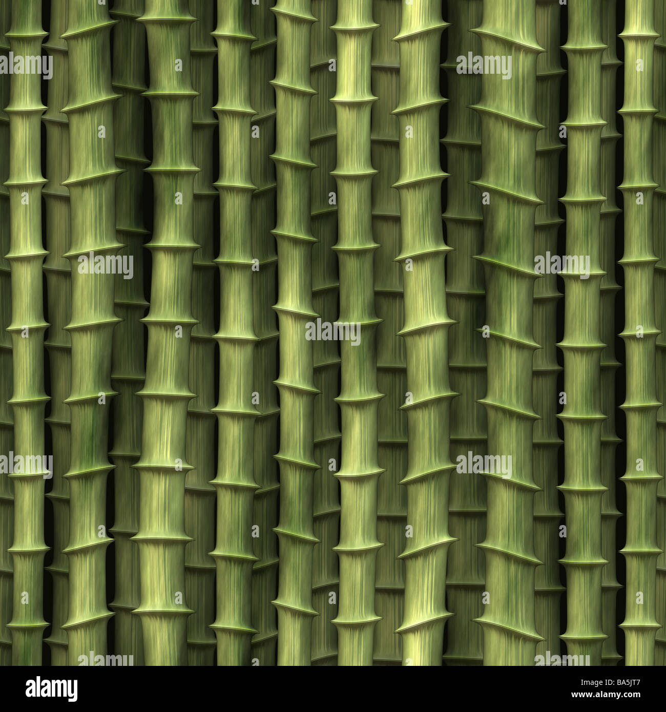 Rendered illustration of bamboo plant stems vegetation Stock Photo - Alamy