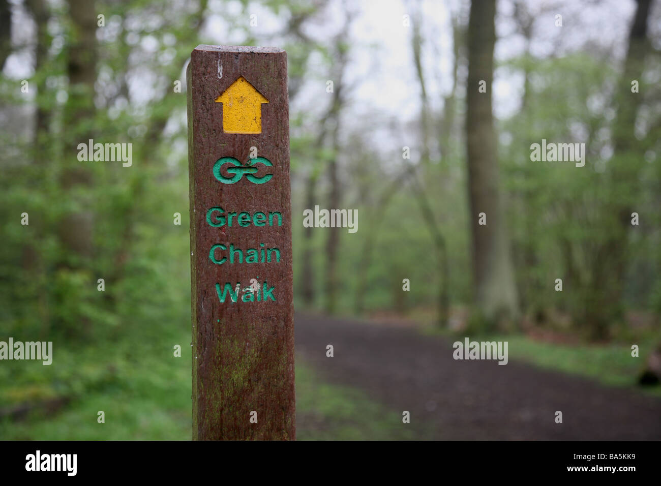 South East London's Green Chain Walk Route Stock Photo - Alamy