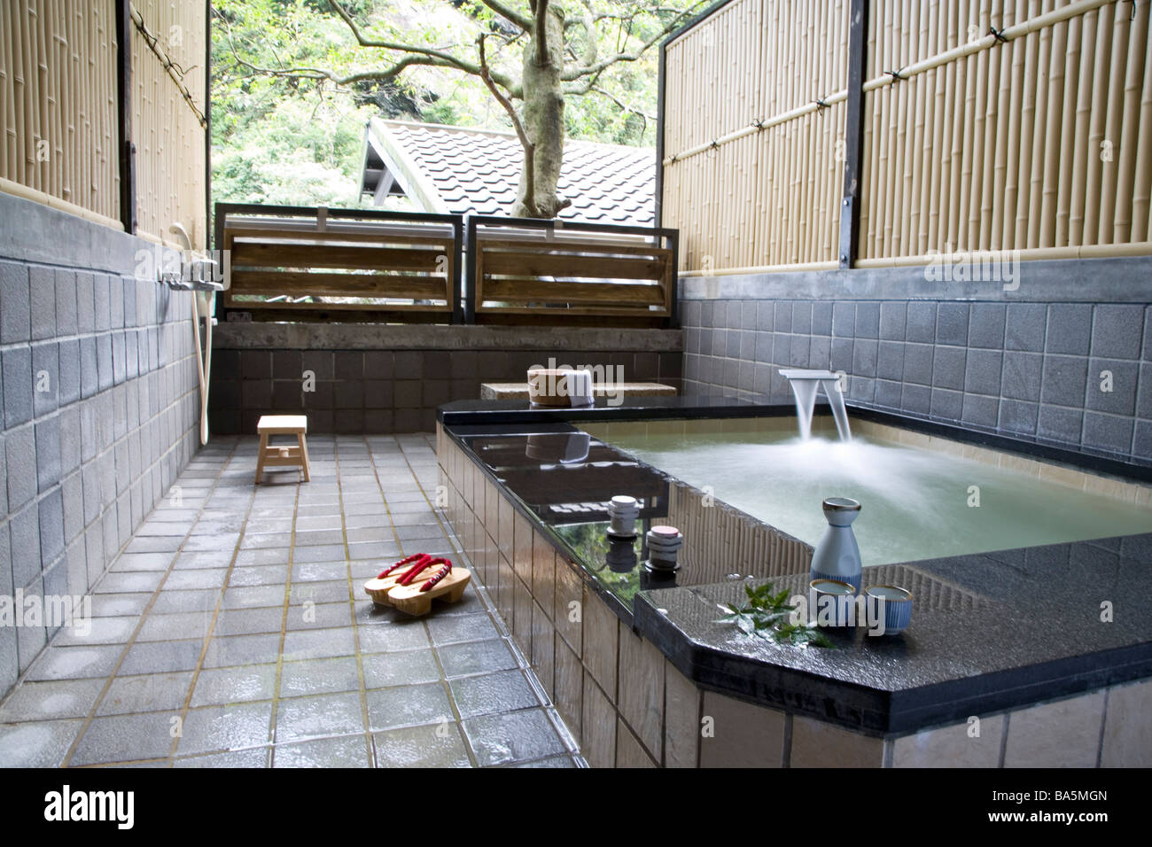 Hot spring pool Stock Photo - Alamy