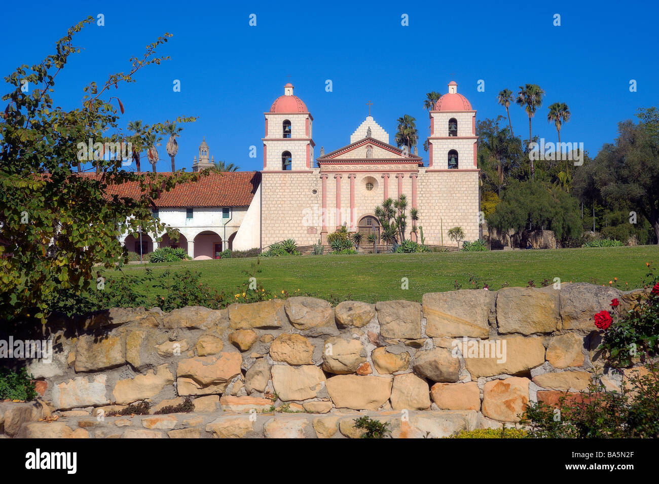 Santa Barbara Mission Stock Photo - Alamy