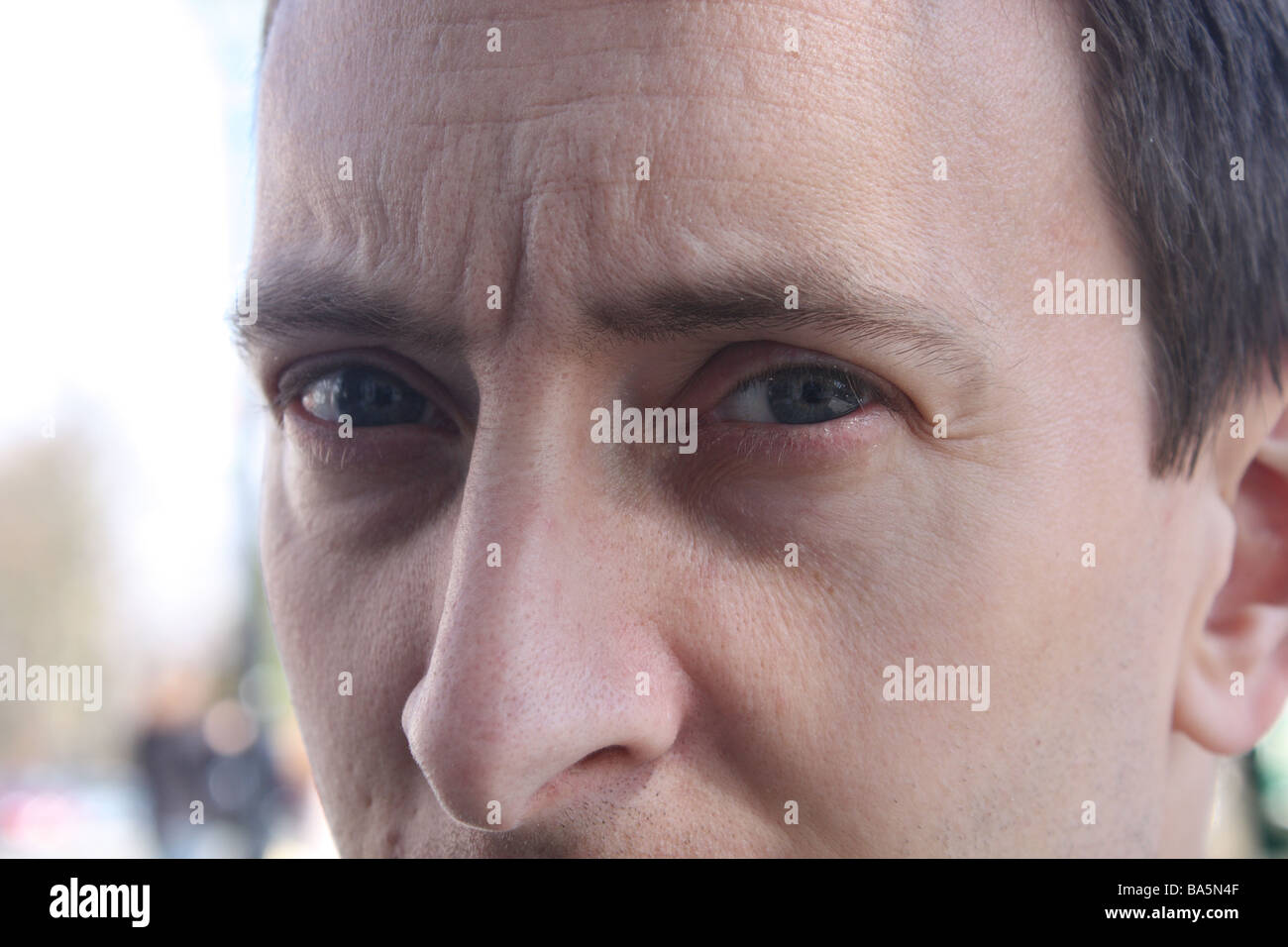 Frown lines hi-res stock photography and images - Alamy