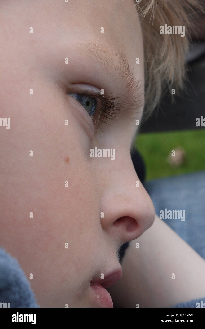 Nose and mouth of boy hi-res stock photography and images - Alamy