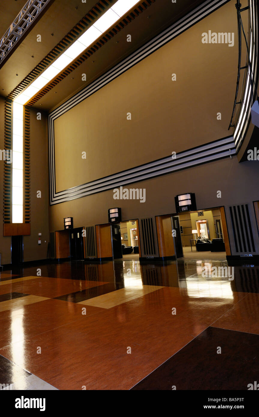 Art Moderne design in the renovated seventh floor Carlu auditorium ...