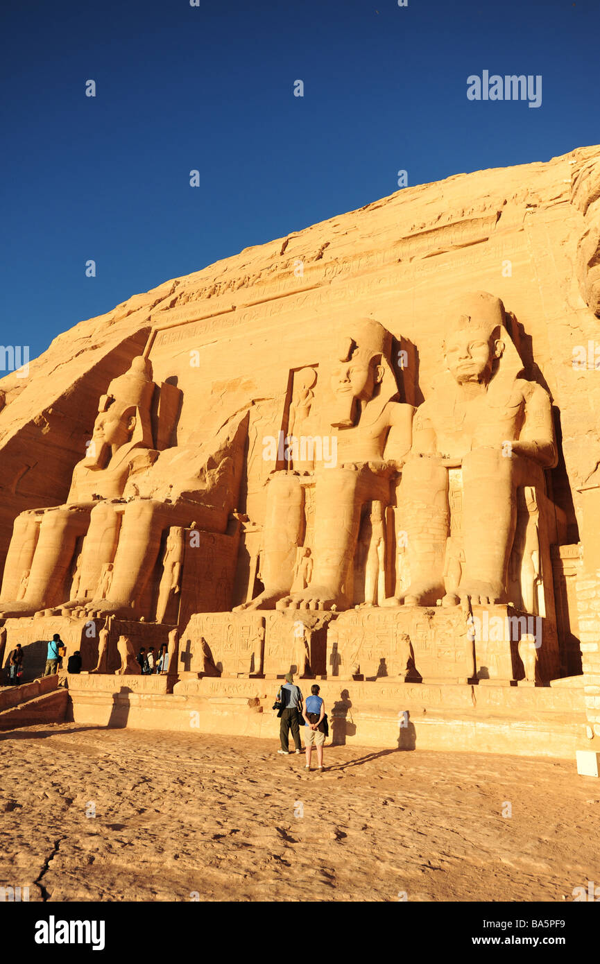 Egypt Abu Simbel temple of Ramses II Stock Photo - Alamy