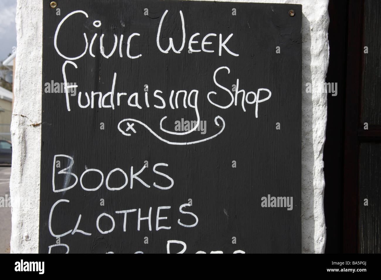 Charity shop sign board hi-res stock photography and images - Alamy