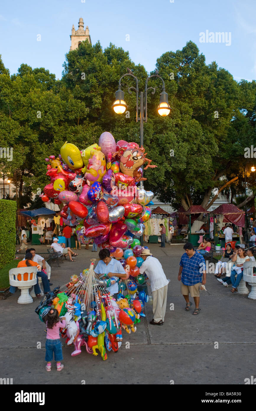 A baloon venodor in the main square of Merida Mexico Stock Photo - Alamy