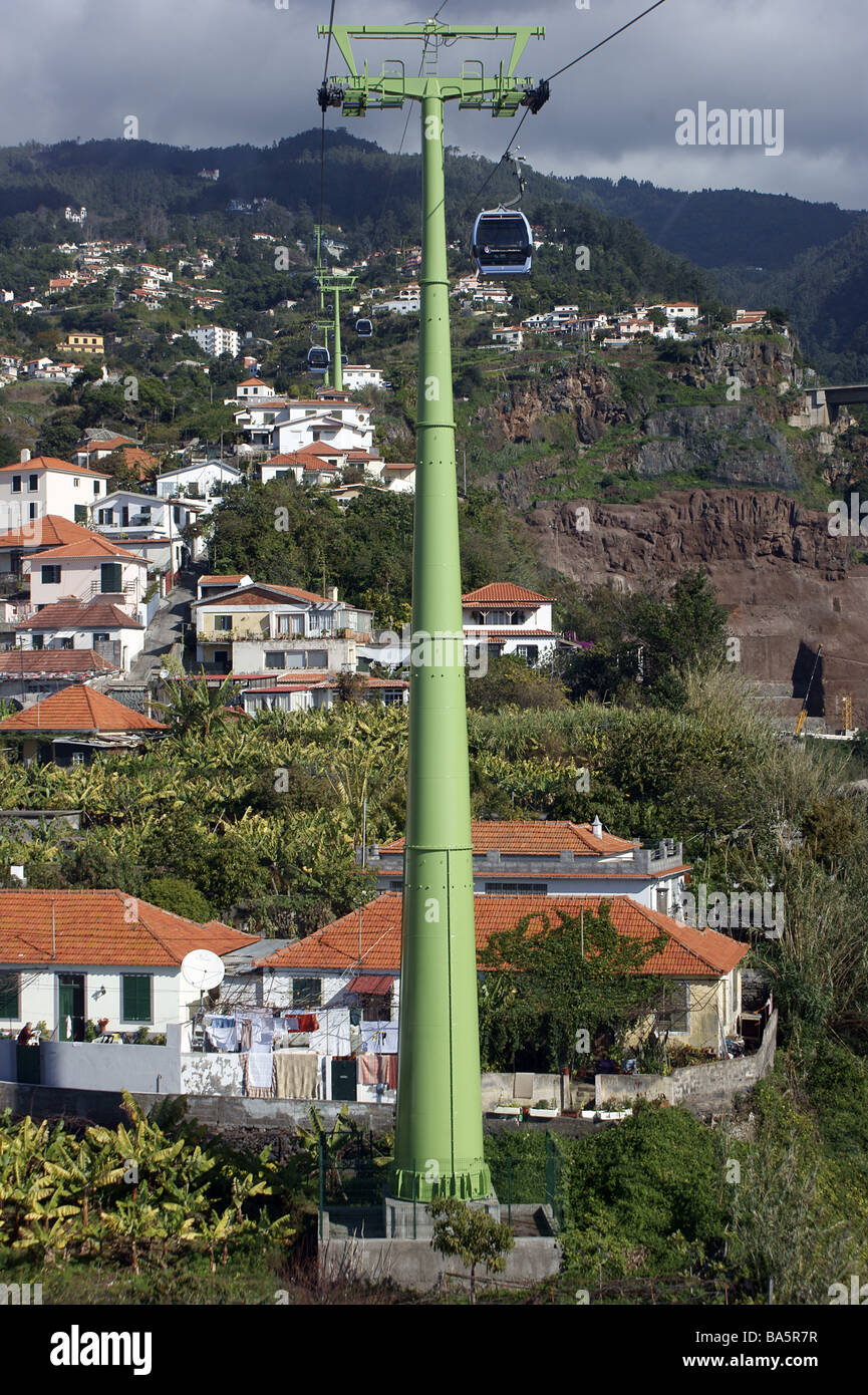 Cable car Funchal, Madeira Stock Photo - Alamy