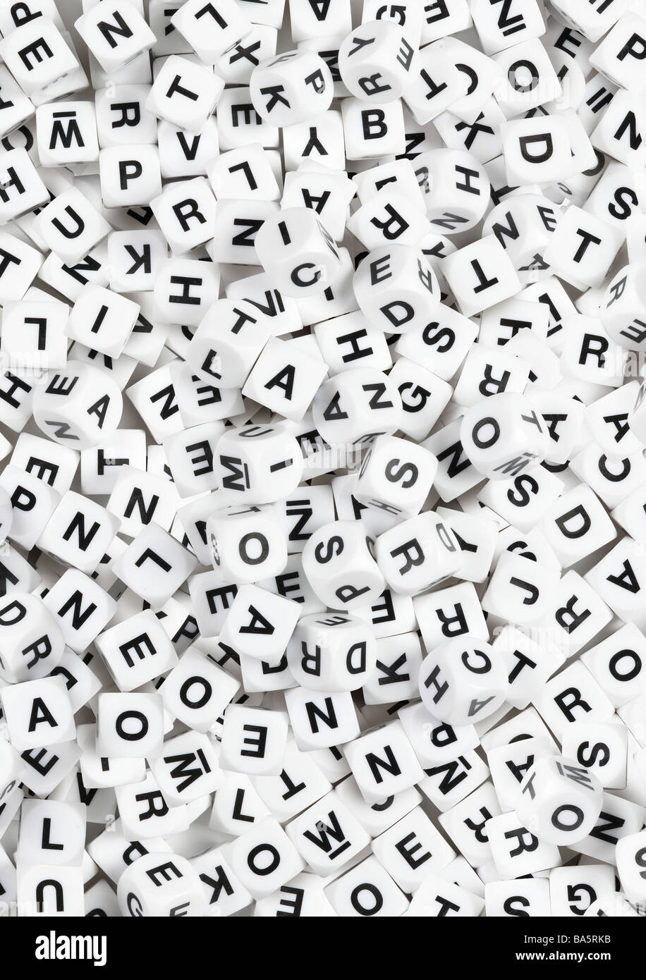 Letter cube background Stock Photo - Alamy